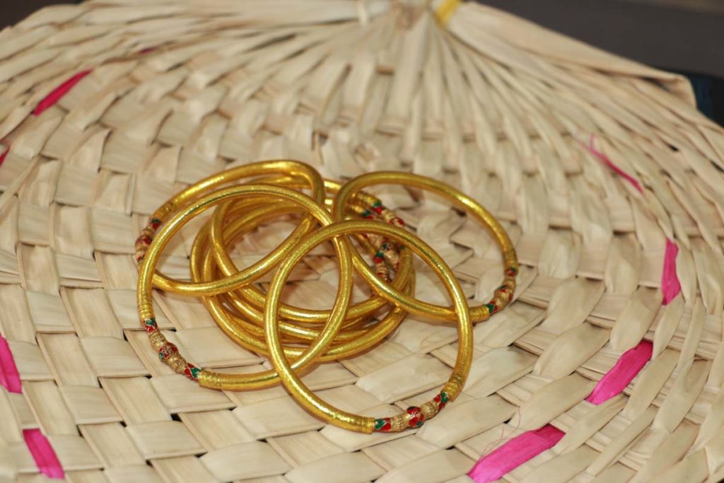 Gold Buddhist Temple Bracelet with Longya – Buddhist Temple Bracelet